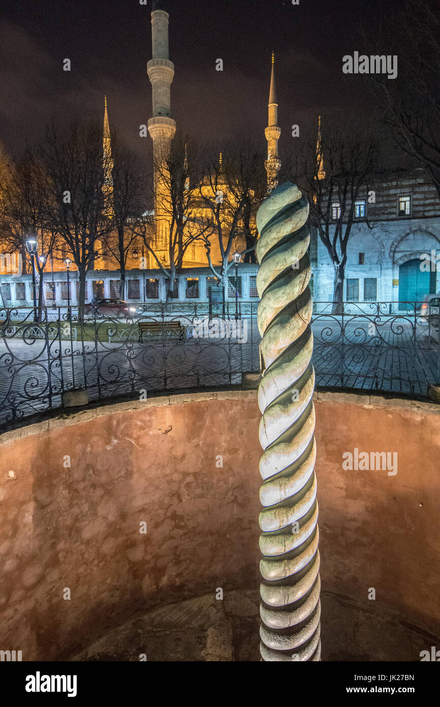 The Serpent Column of Sultanahmet square, located in Istanbul, Turkey ...