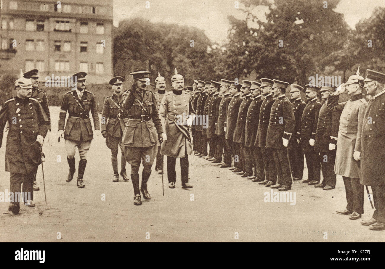 General Rogers inspecting Cologne police, 1919 Stock Photo - Alamy