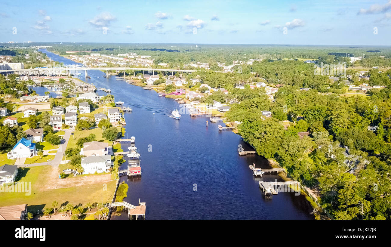 Intercoastal waterway aerial hi-res stock photography and images - Alamy