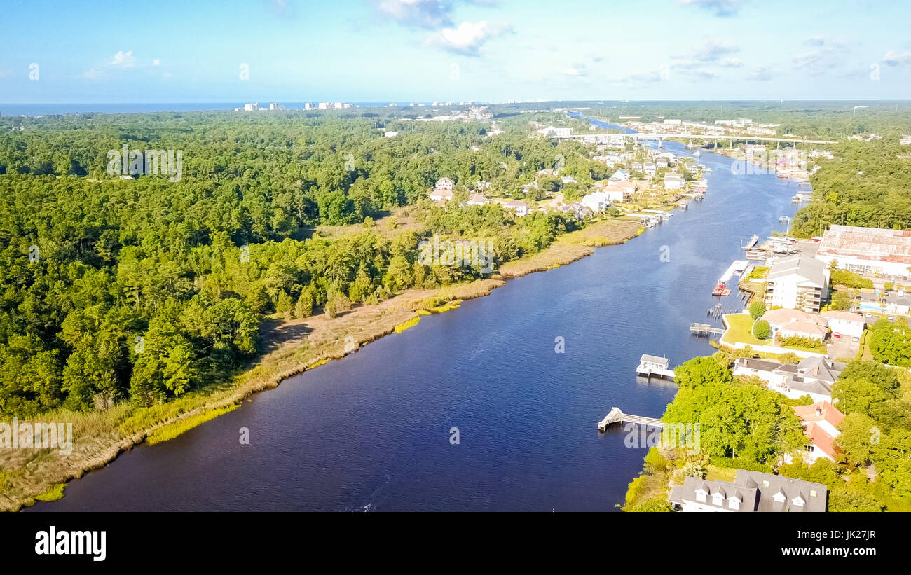 Intercoastal waterway aerial hi-res stock photography and images - Alamy