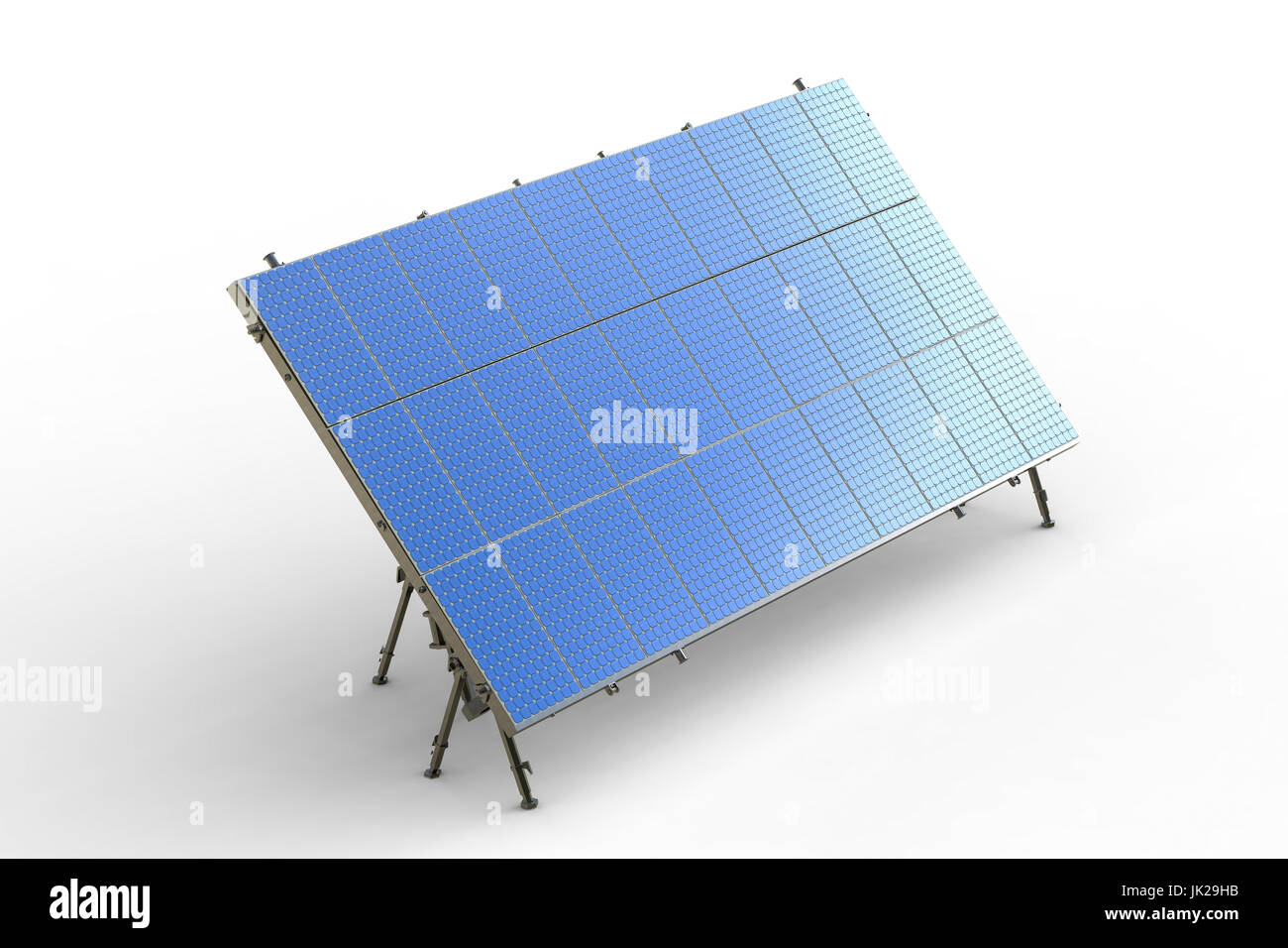 3d rendering solar panel on white background Stock Photo - Alamy