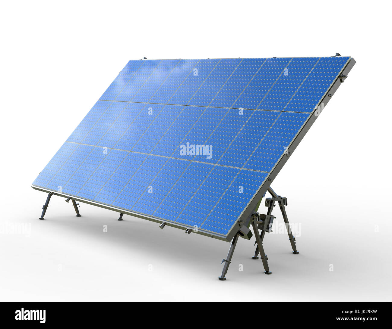 3d rendering solar panel on white background Stock Photo - Alamy