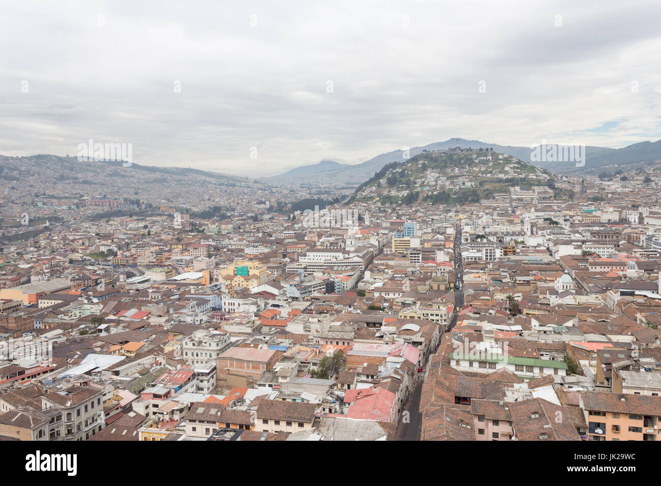 Beautiful view of Quito mixing new architecture with charming streets ...