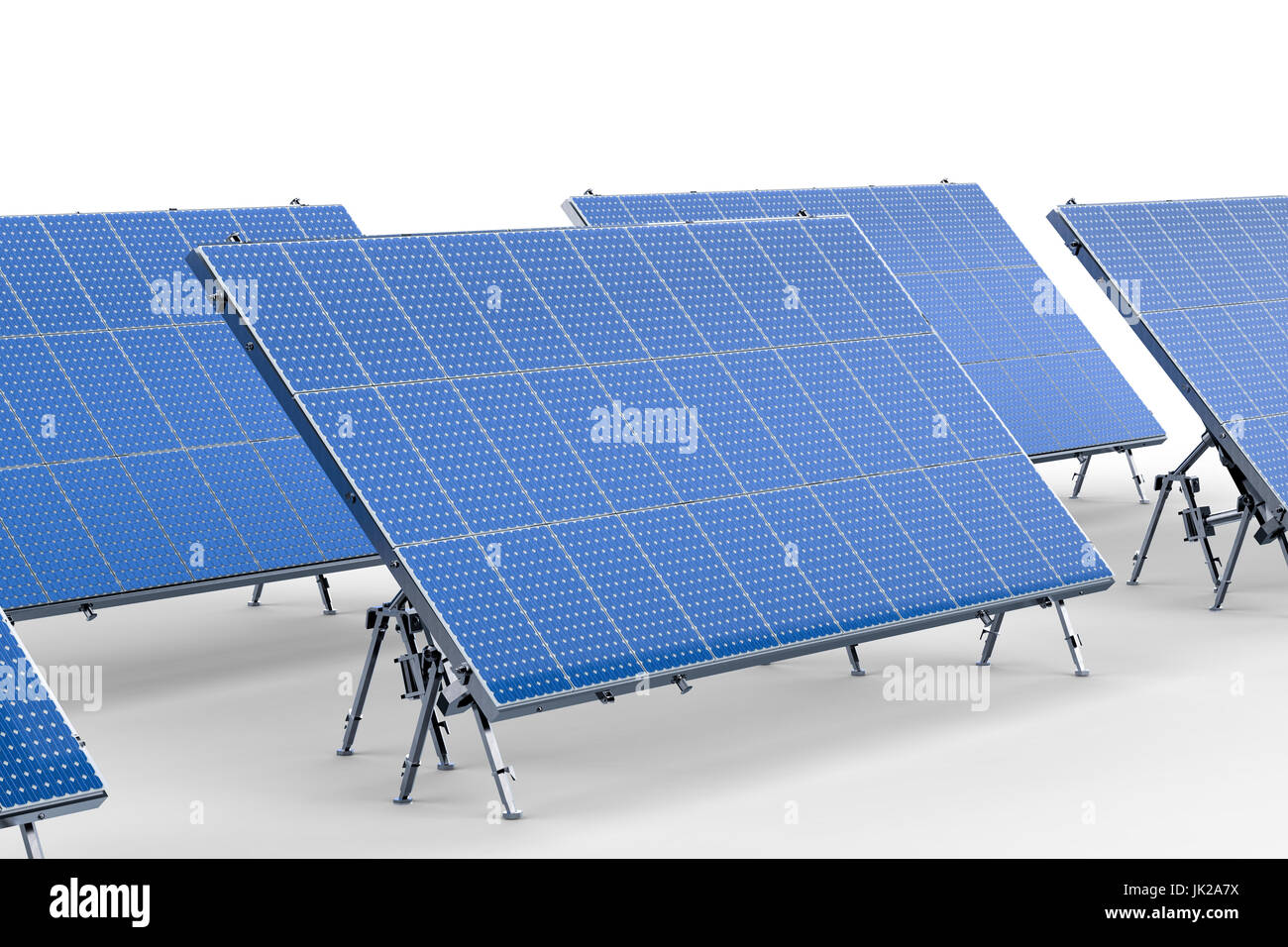 3d rendering solar panel on white background Stock Photo - Alamy