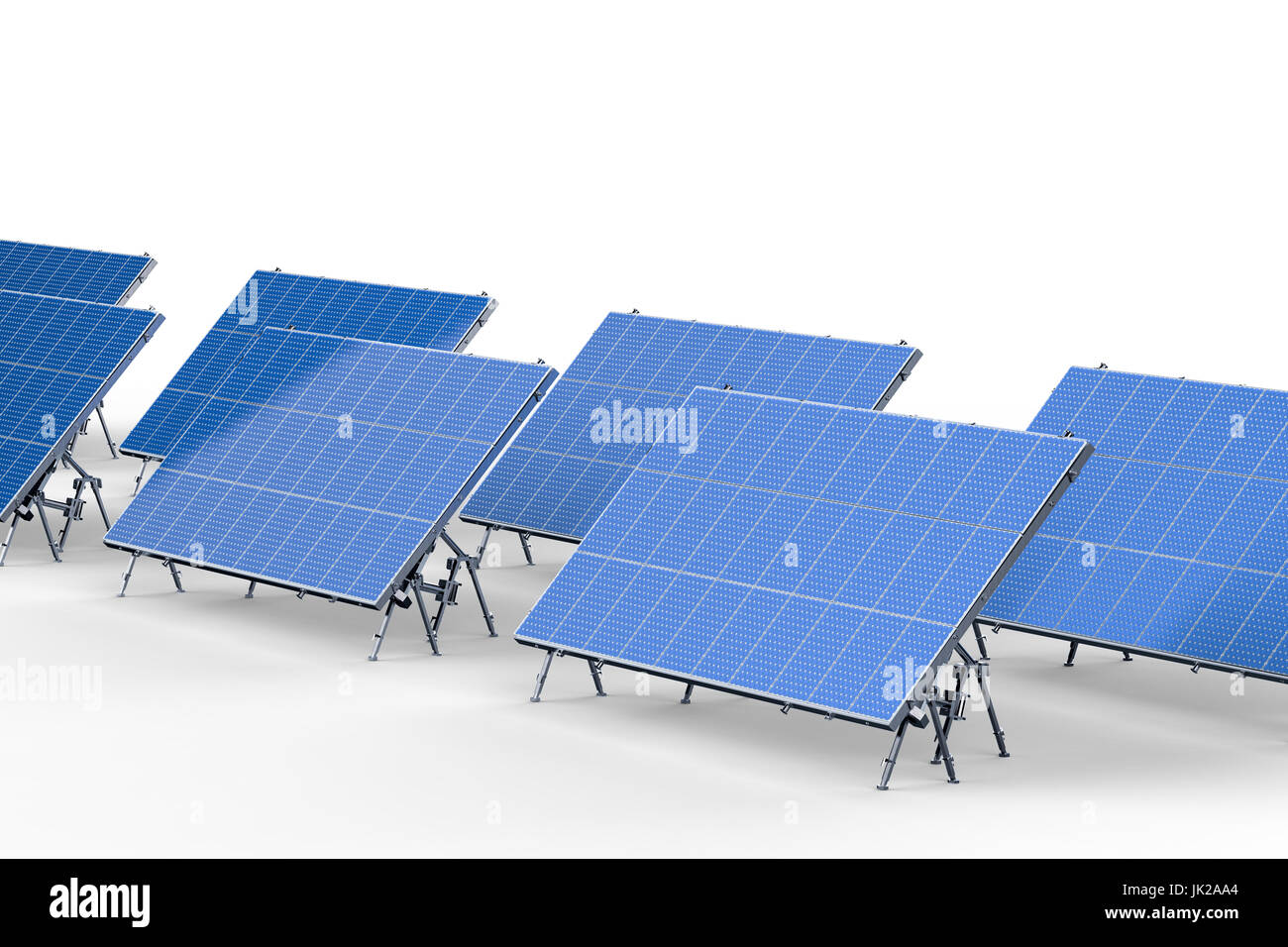 3d rendering solar panel on white background Stock Photo - Alamy