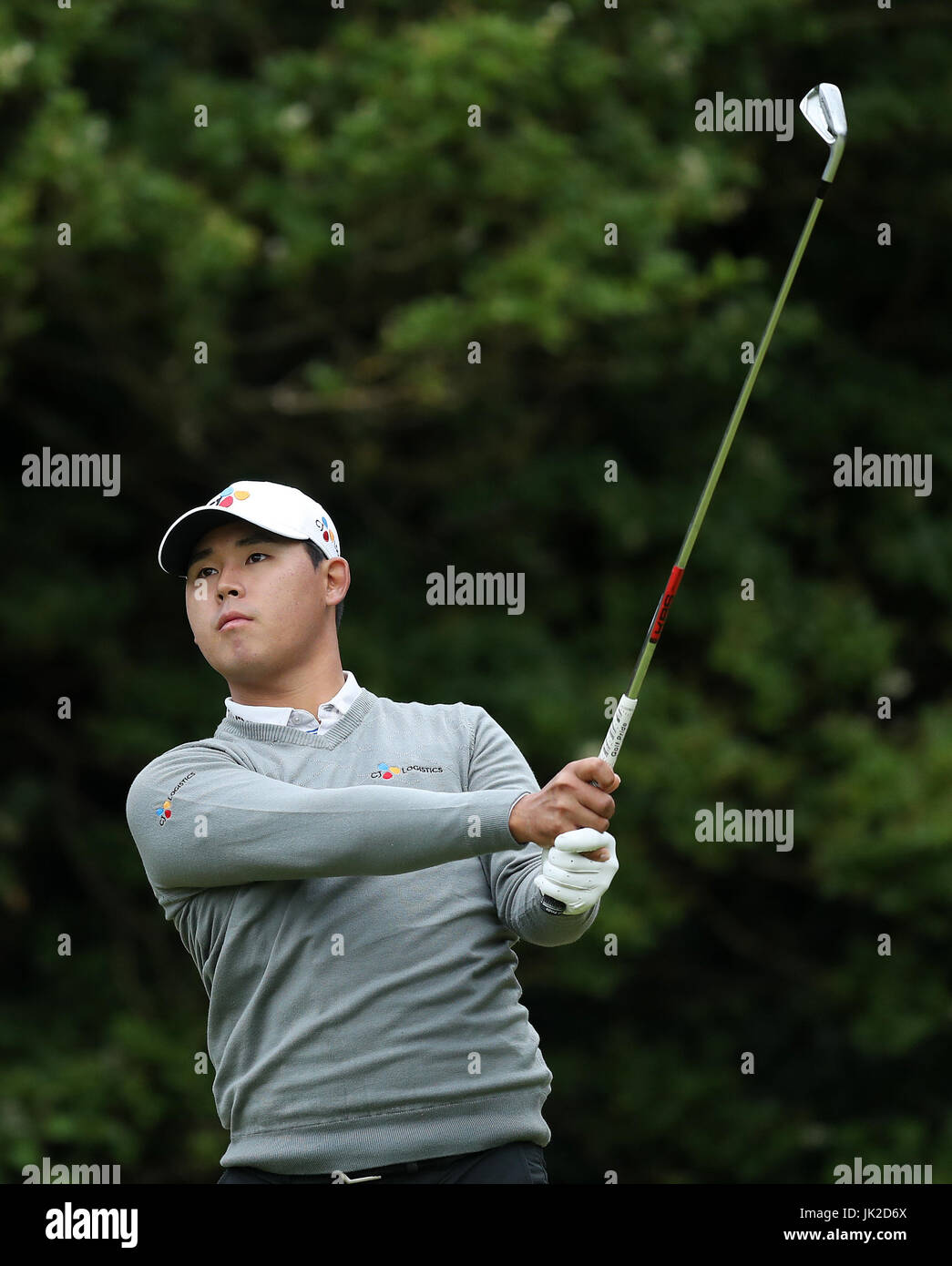 South Korea's Si-woo Kim during day two of The Open Championship 2017 ...