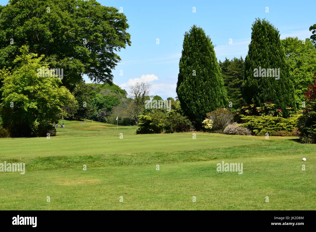Landscape view of a golf course Stock Photo - Alamy