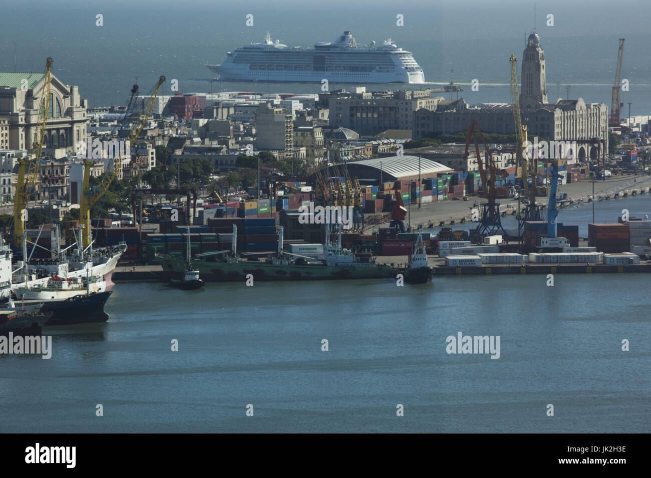 Uruguay, Montevideo, port view from Torre Antel tower Stock Photo - Alamy