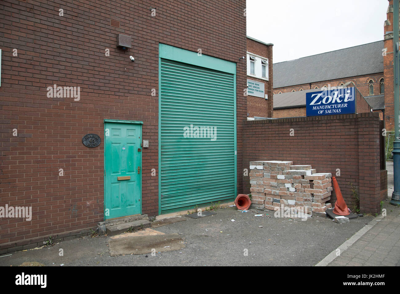 Run down area in Digbeth, Birmingham, United Kingdom. Digbeth is an ...