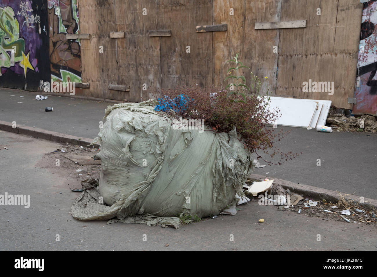 Run down area in Digbeth, Birmingham, United Kingdom. Digbeth is an ...