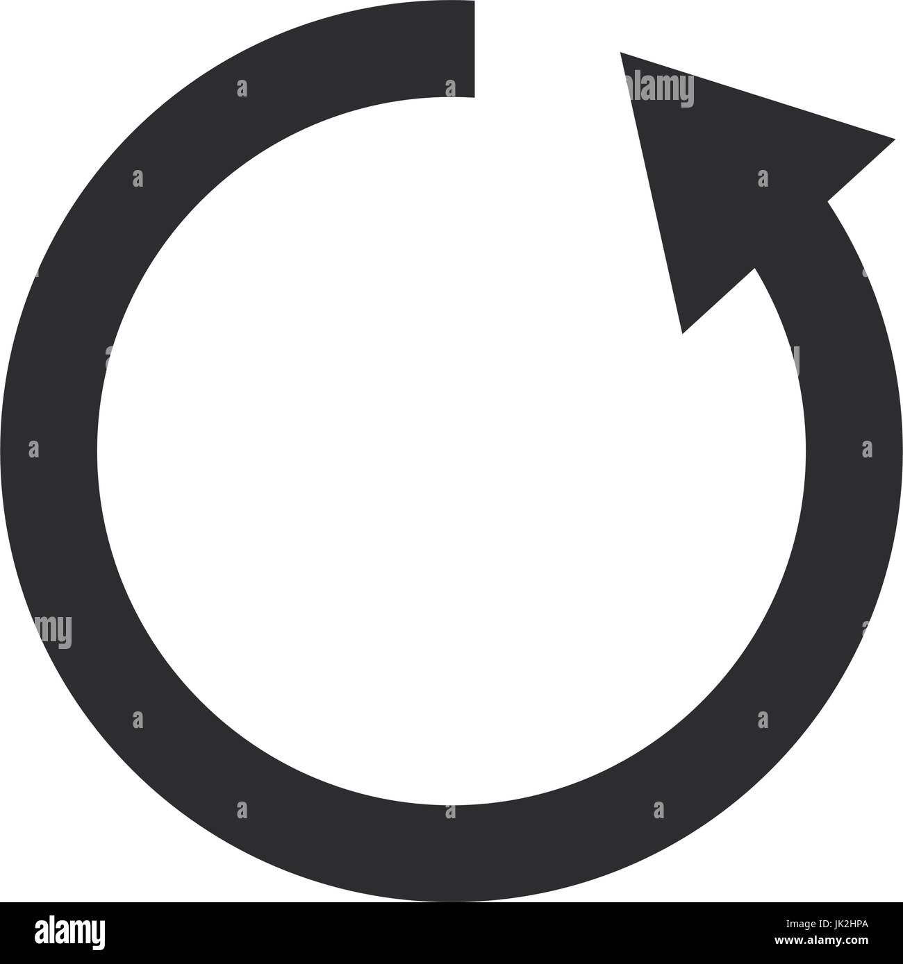 Reload button on black Stock Vector Images - Alamy