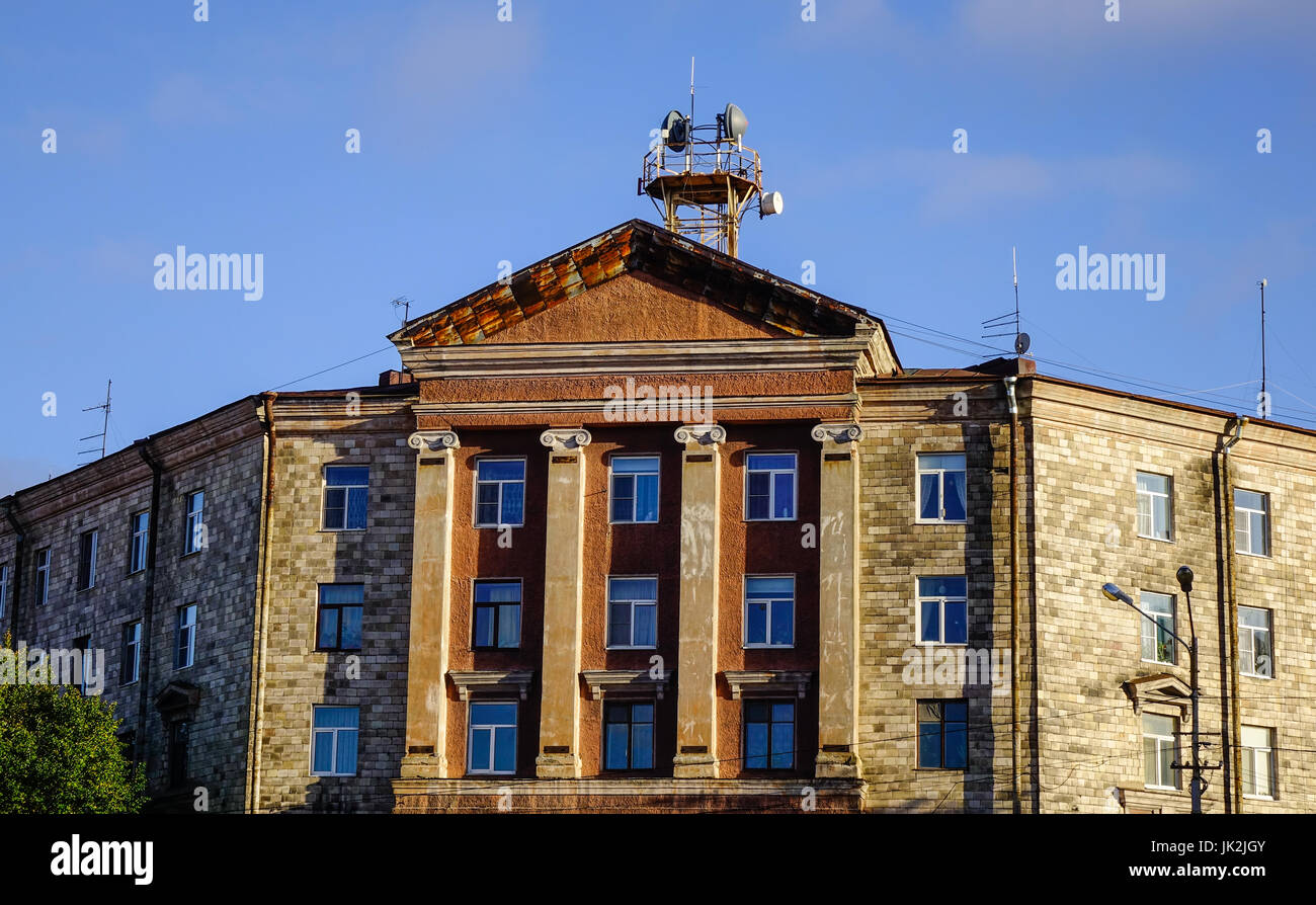 An old building located at downtown in Vyborg, Russia Stock Photo - Alamy