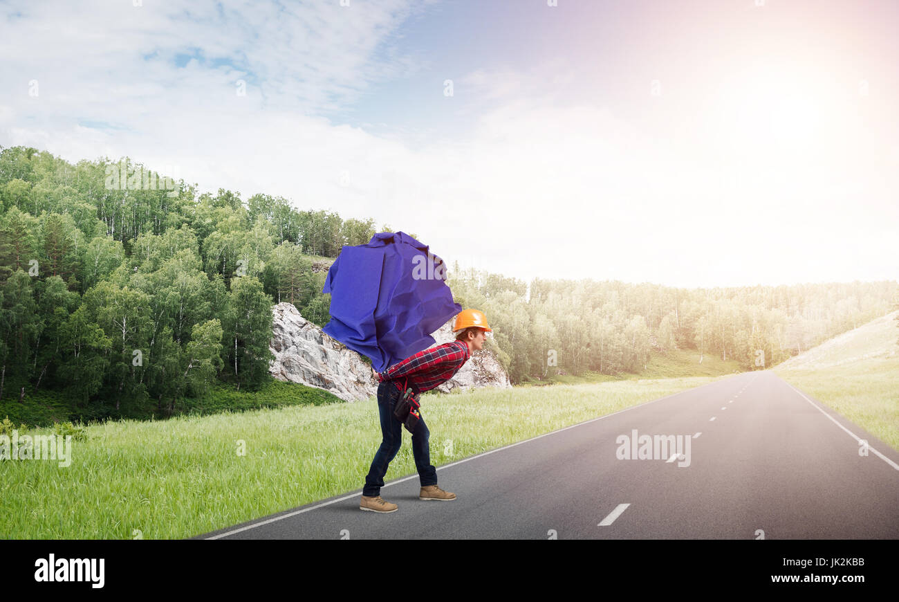 Engineer man carry load hi-res stock photography and images - Alamy