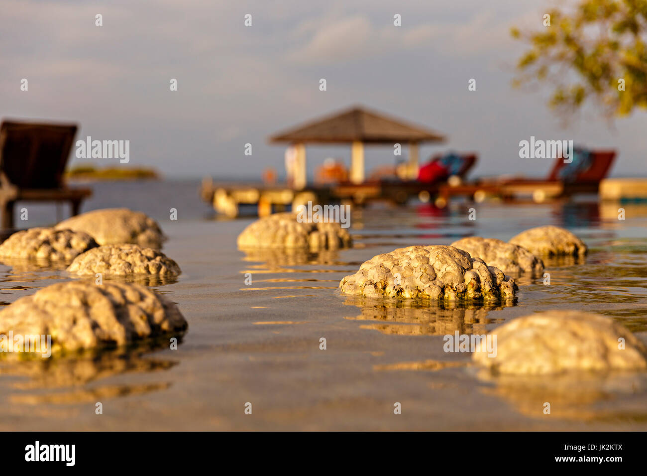 Exotic pool with a beautiful view overlooking ocean Stock Photo - Alamy