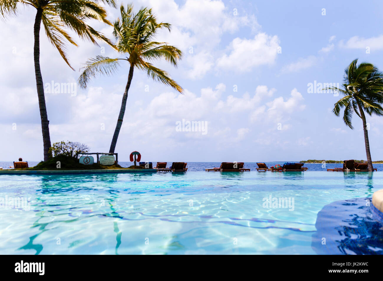 Exotic pool with a beautiful view overlooking ocean Stock Photo - Alamy