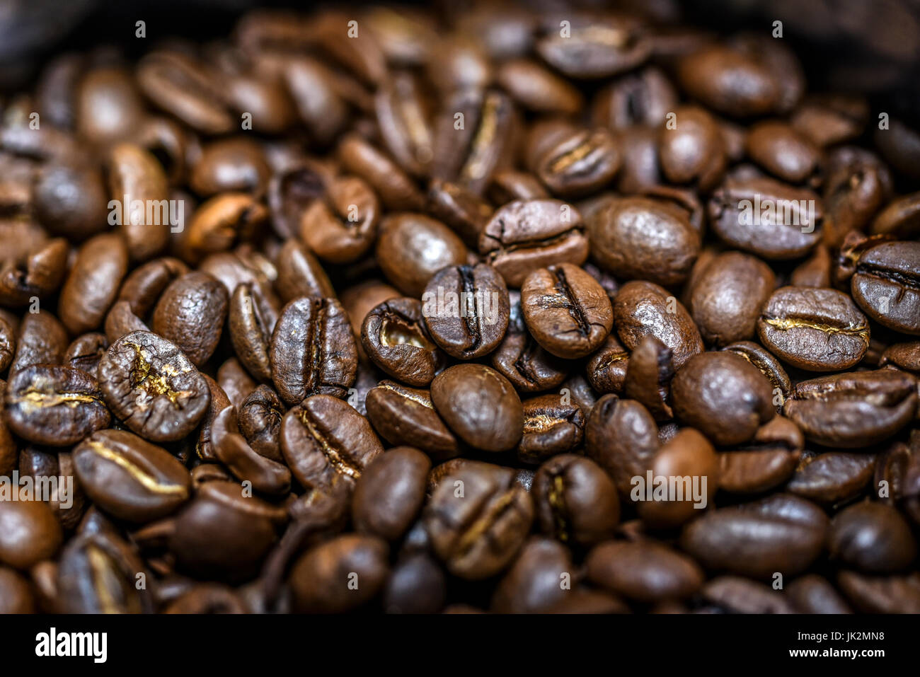 Closeup on a group of coffee beans, the best coffee in the world Stock ...