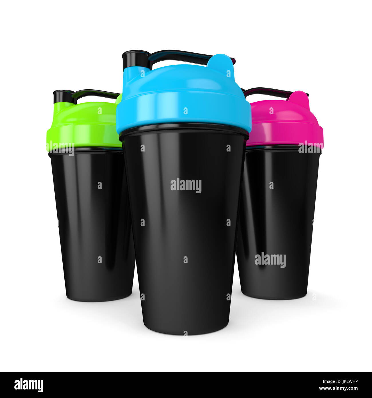 3d render of shakers isolated over white background Stock Photo - Alamy