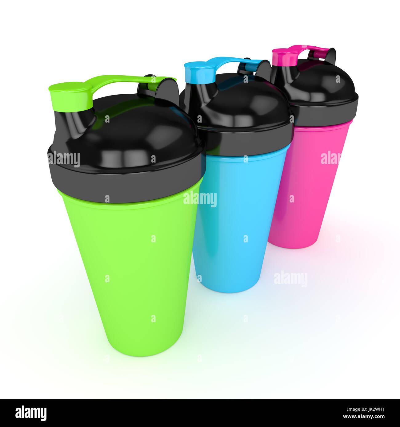 3d render of shakers isolated over white background Stock Photo - Alamy
