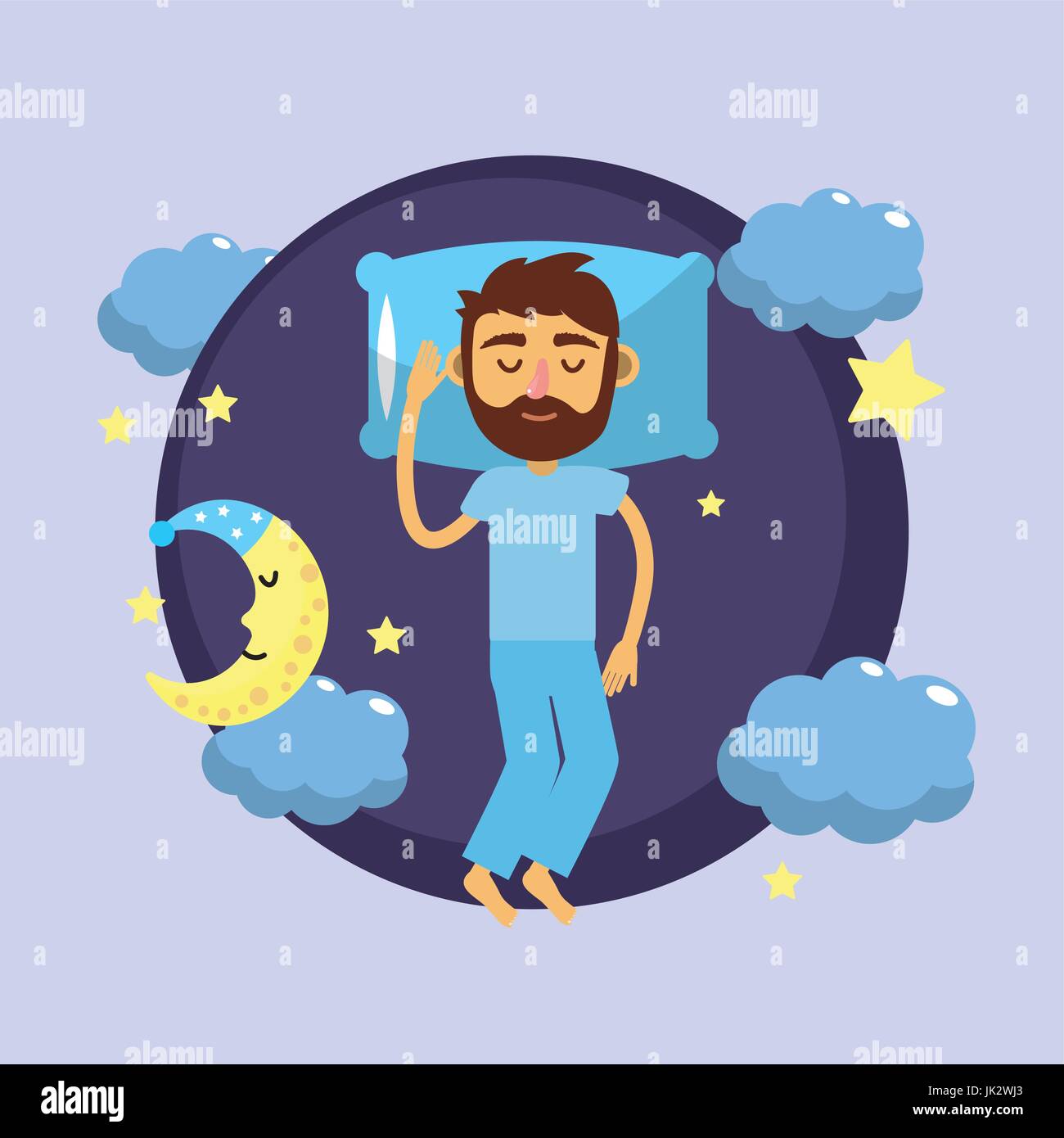 man sleeping and taking good night Stock Vector Image & Art - Alamy