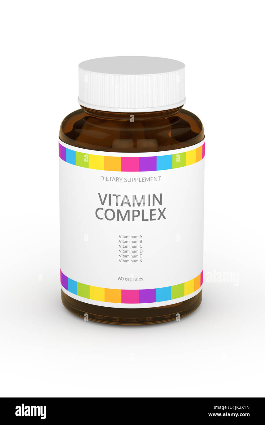 Multivitamin bottle Cut Out Stock Images & Pictures - Alamy