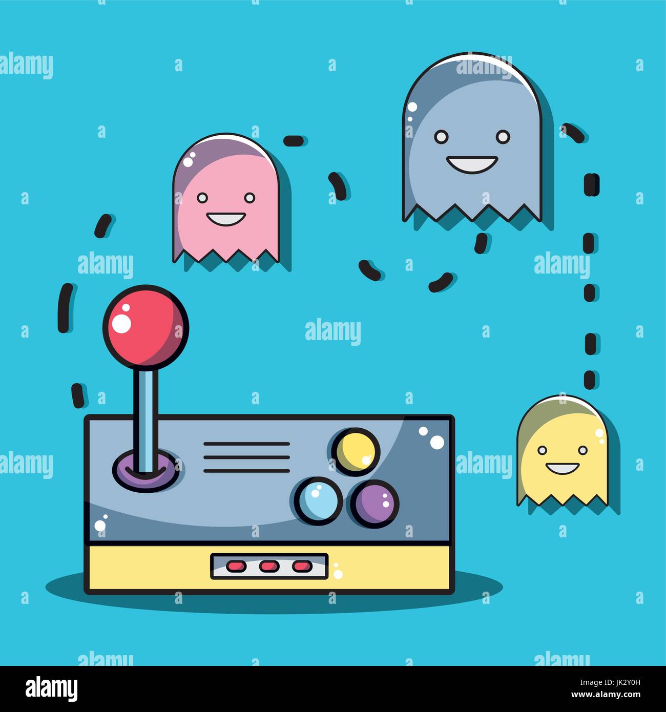 videogame console with character games design Stock Vector Image & Art ...