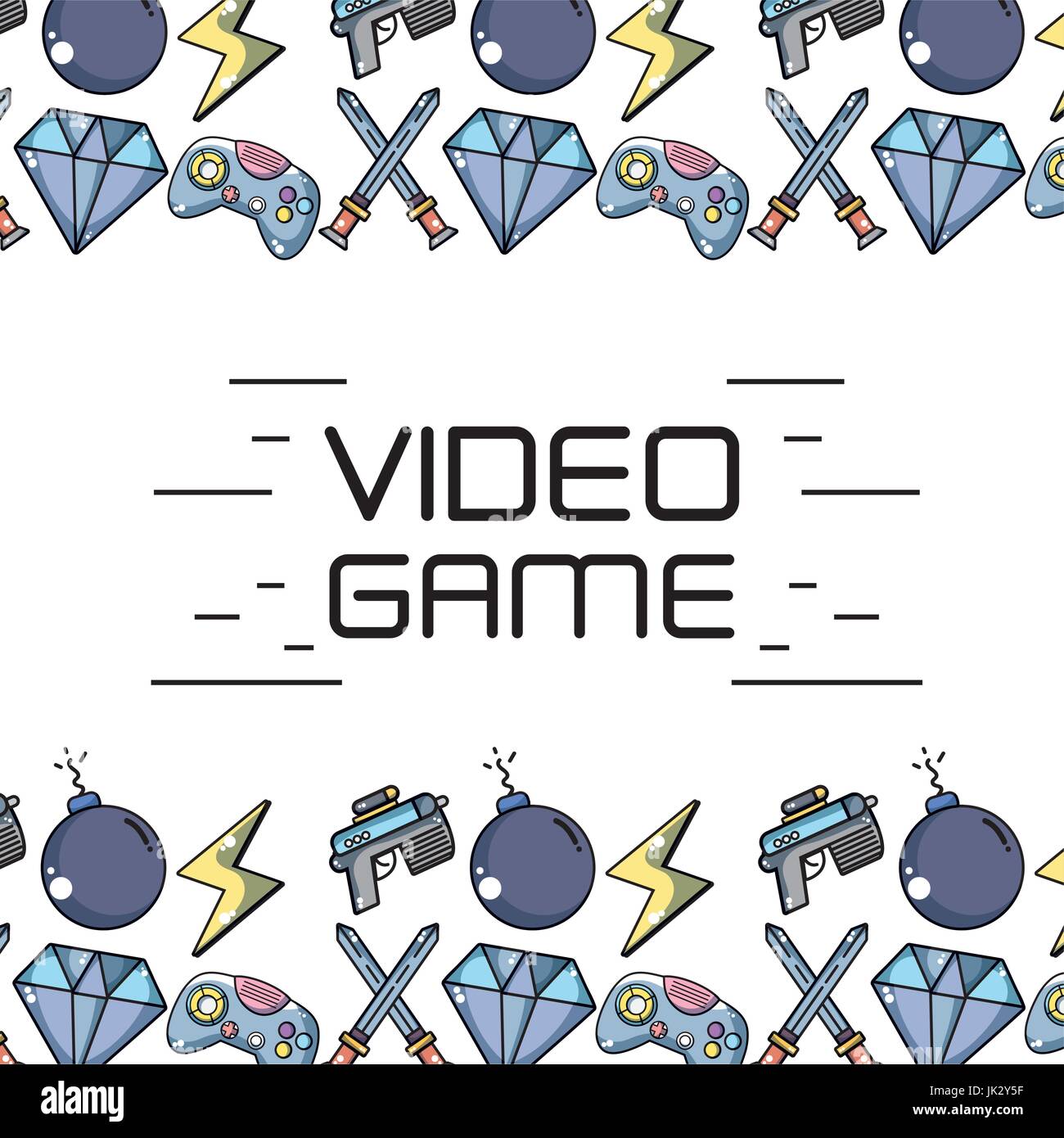 videogame technology elements to game background Stock Vector Image ...