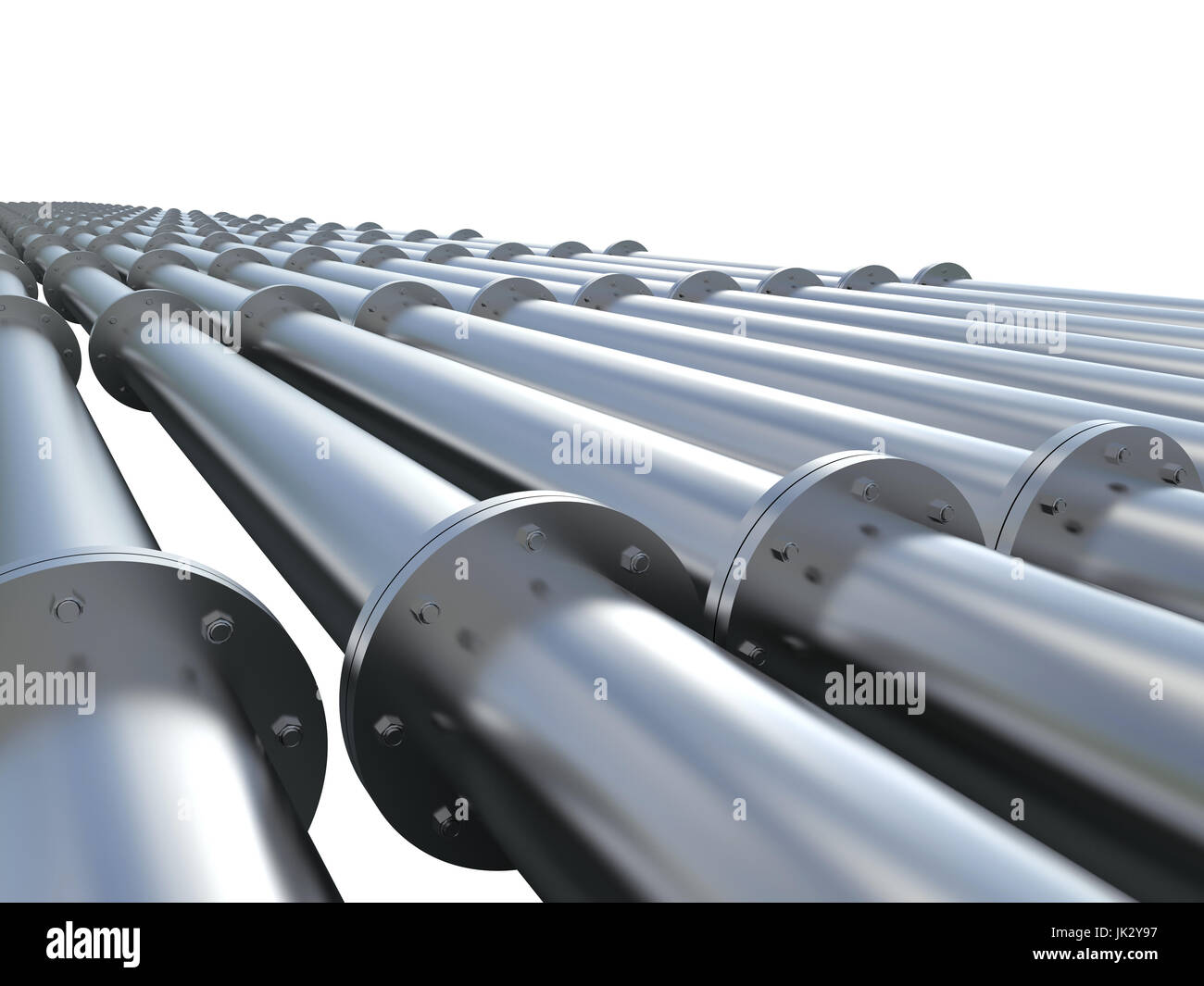metal pipeline isolated on white Stock Photo - Alamy