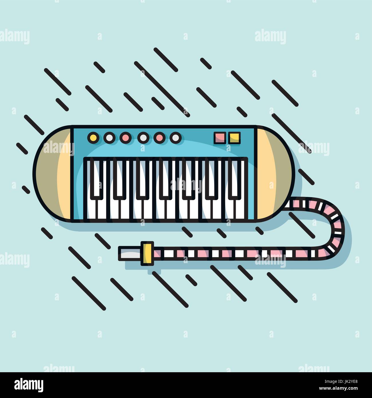 piano music instruments to play in the performance Stock Vector Image ...