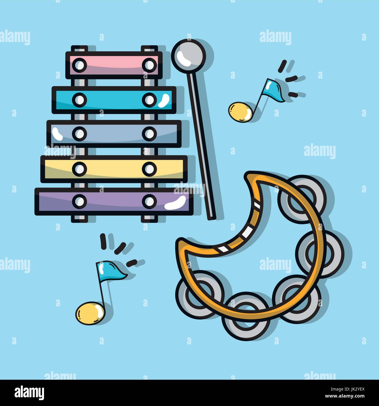 music elements to play harmony rhythm Stock Vector Image & Art - Alamy