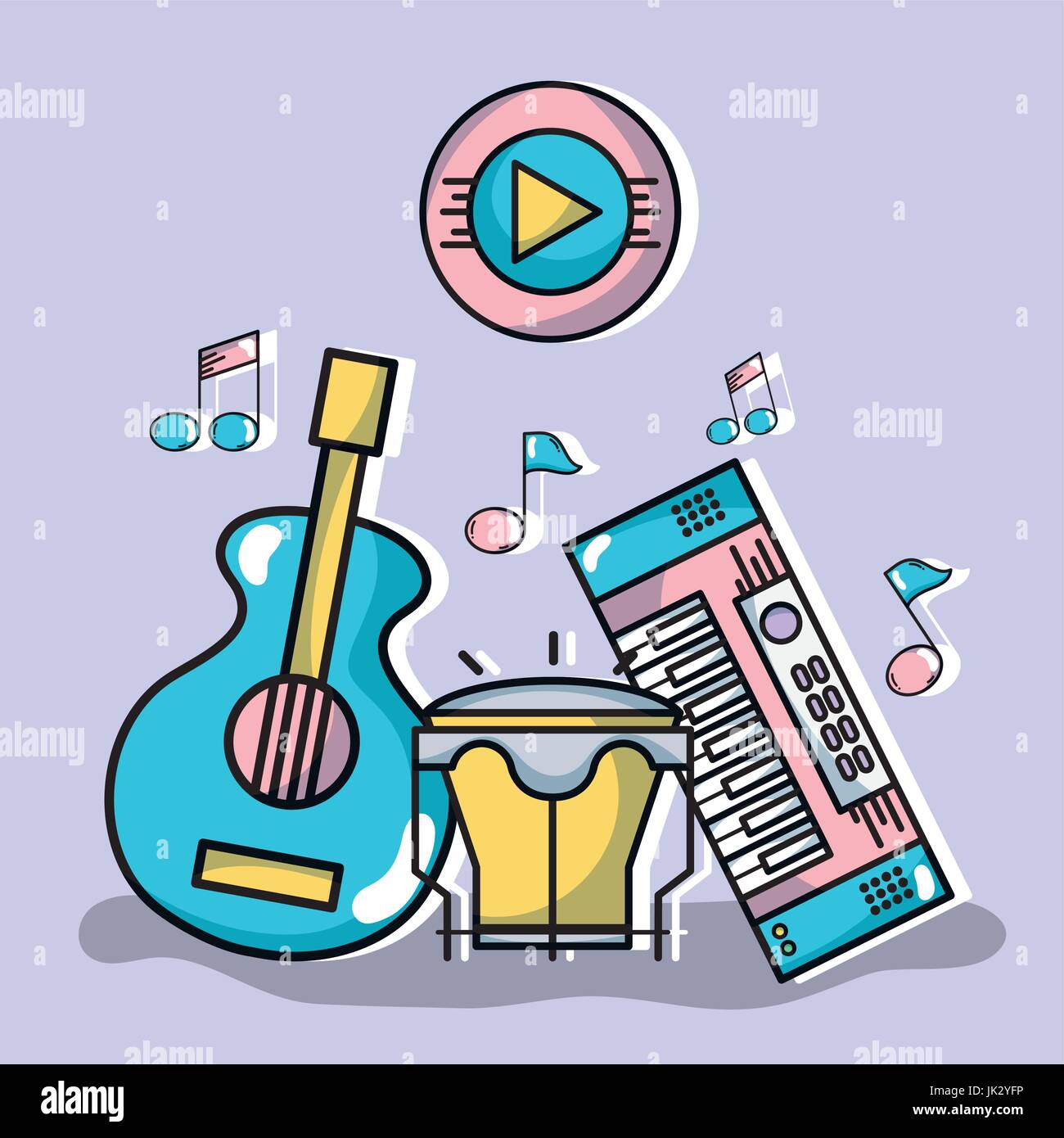 music elements to play harmony rhythm Stock Vector Image & Art - Alamy