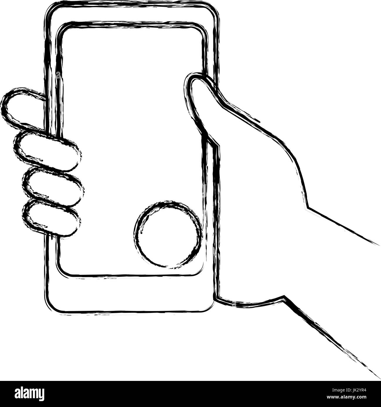 hand holding cellphone with pin map app Stock Vector Image & Art - Alamy