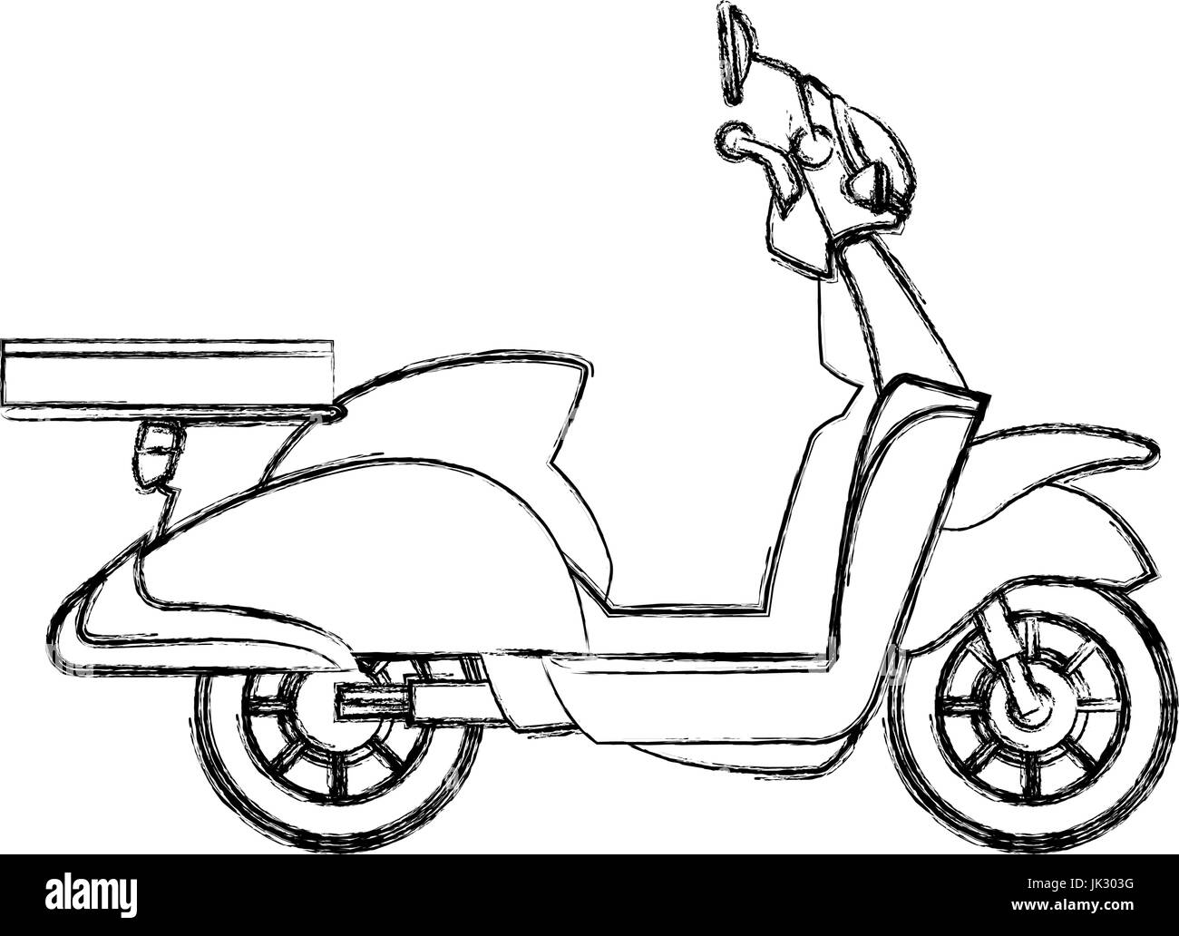 delivering motorcycle business transport service Stock Vector Image ...