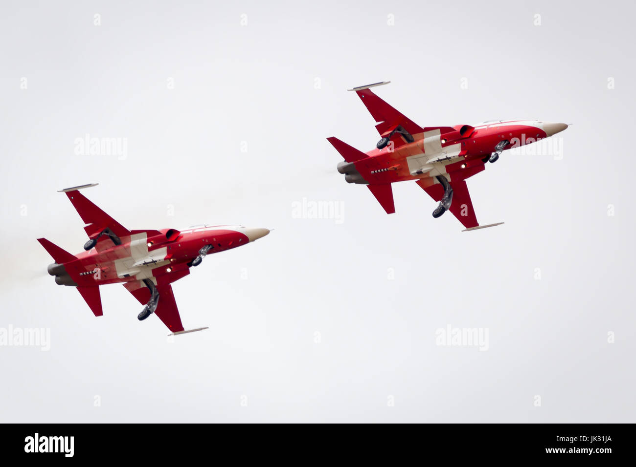 The Patrouille Suisse Display Team of the Swiss Air Force display at ...