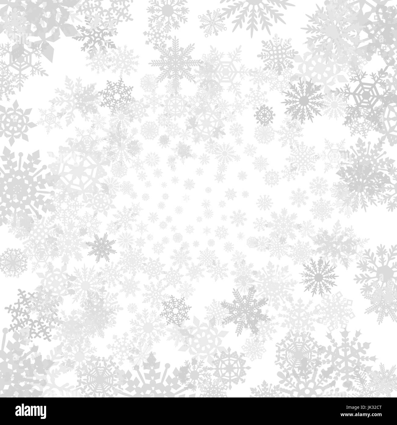 Winter grey background with snowflakes. Vector paper illustration.art ...