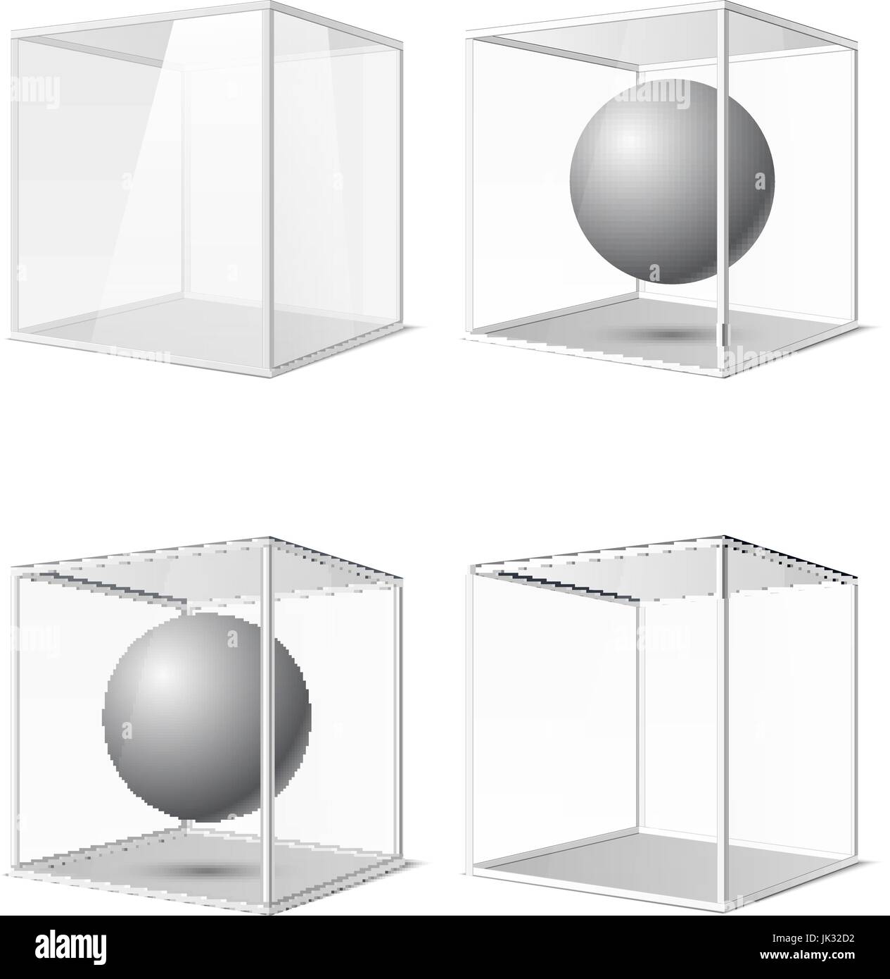 White cube art gallery Stock Vector Images - Alamy