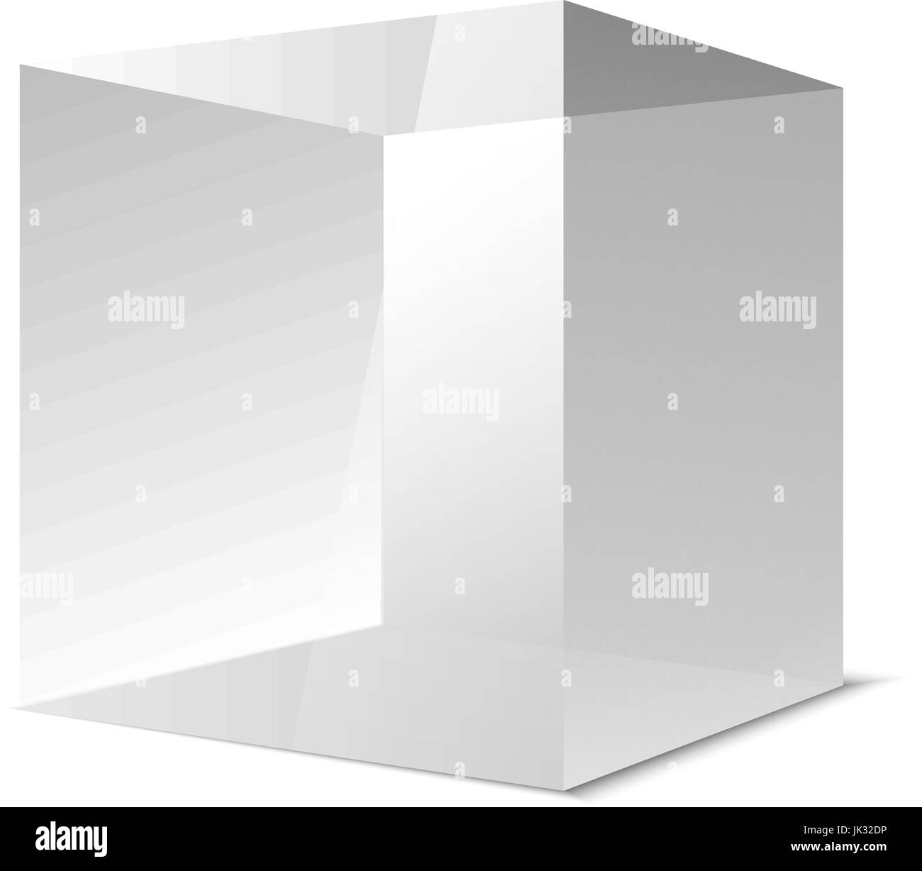 Four transparent gray glass cubes, vector eps10 illustration art Stock ...