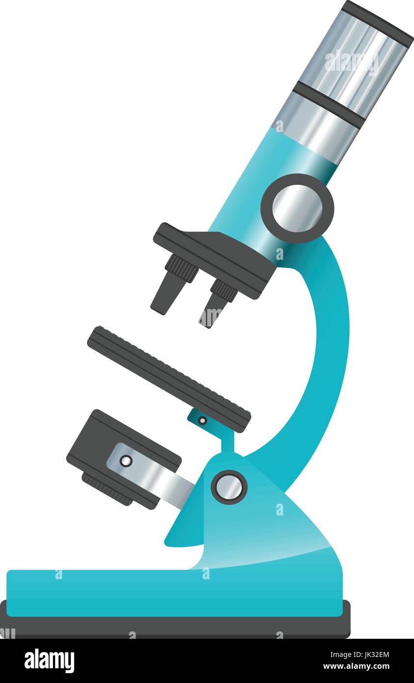 Microscope. Illustration Isolated On A White Background. Vector ...
