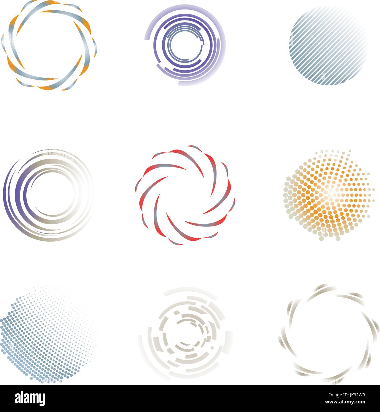 Unusual Icons Set Isolated On White Background Vector Stock Vector ...