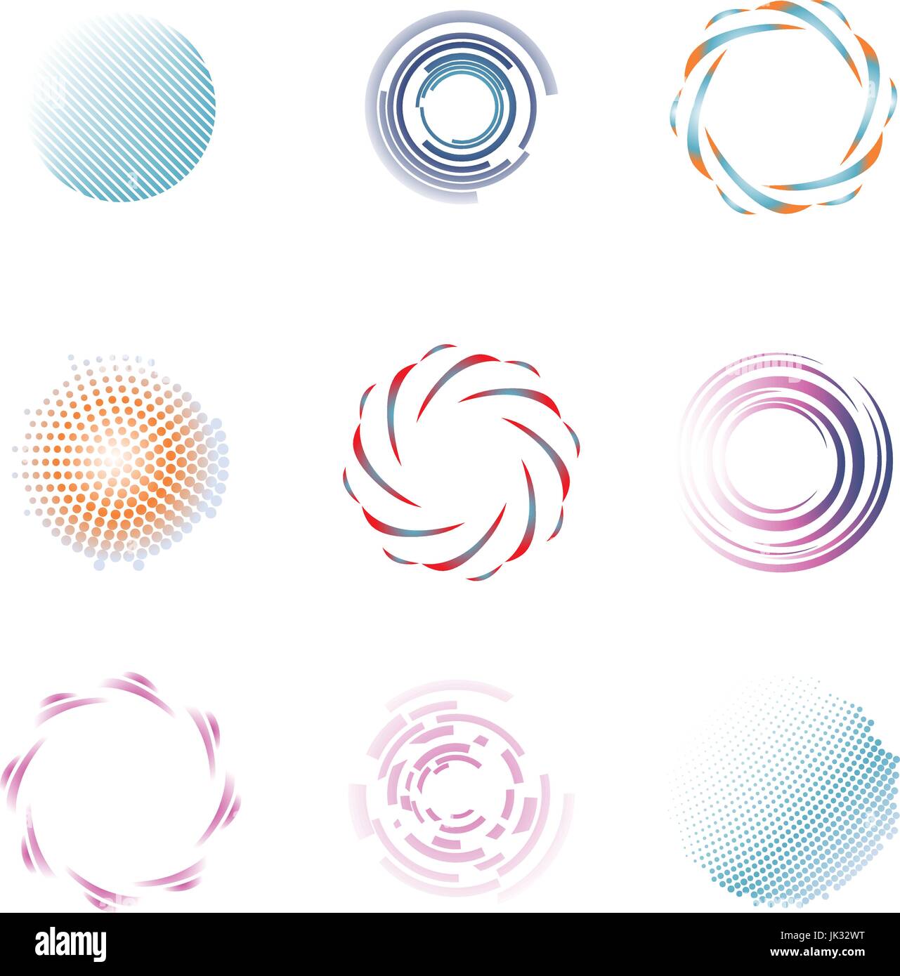 Unusual Icons Set Isolated On White Background Vector Stock Vector ...