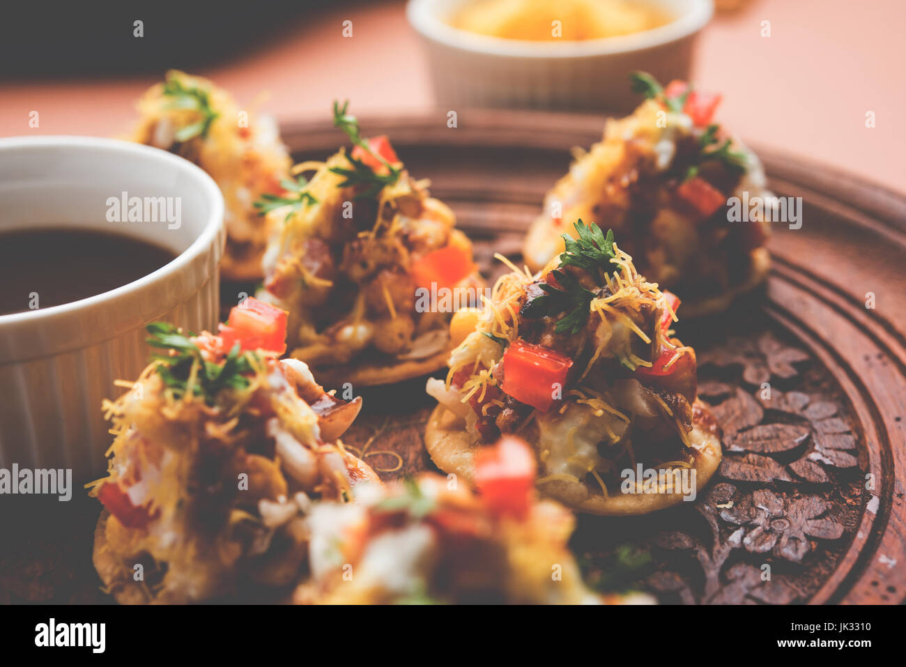 Sev Btata Puri / sev puri / papdi chat - popular indian snacks item ...