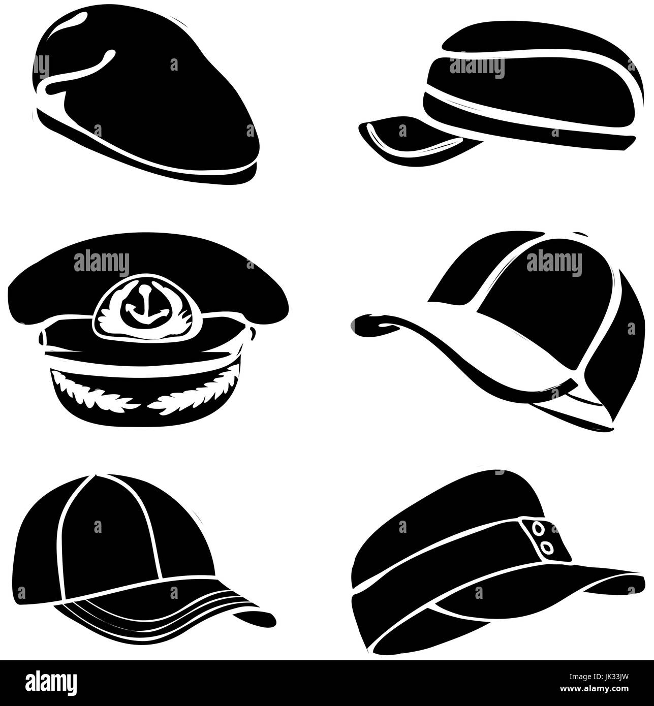 Black cap attire Stock Vector Images - Alamy
