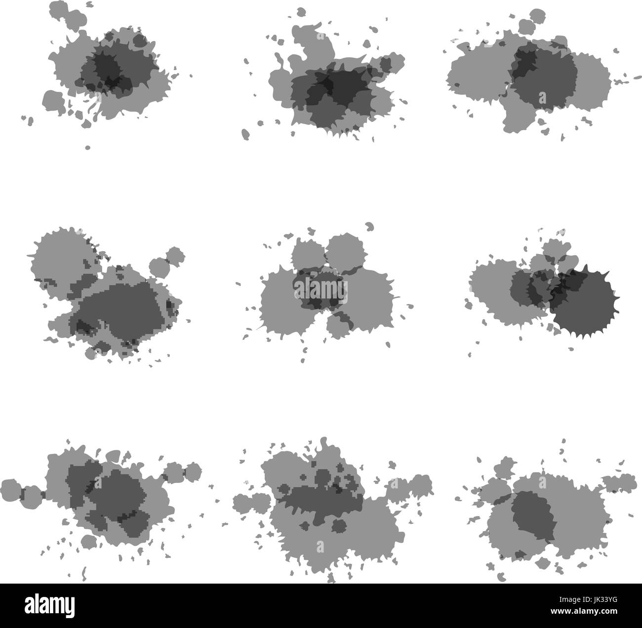 Watercolor hand painted circles set art vector spot Stock Vector Image ...