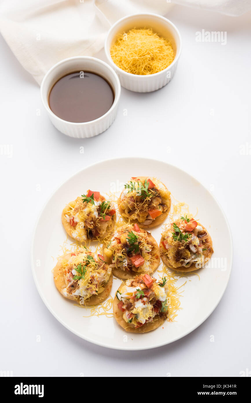 Sev Btata Puri / sev puri / papdi chat - popular indian snacks item ...