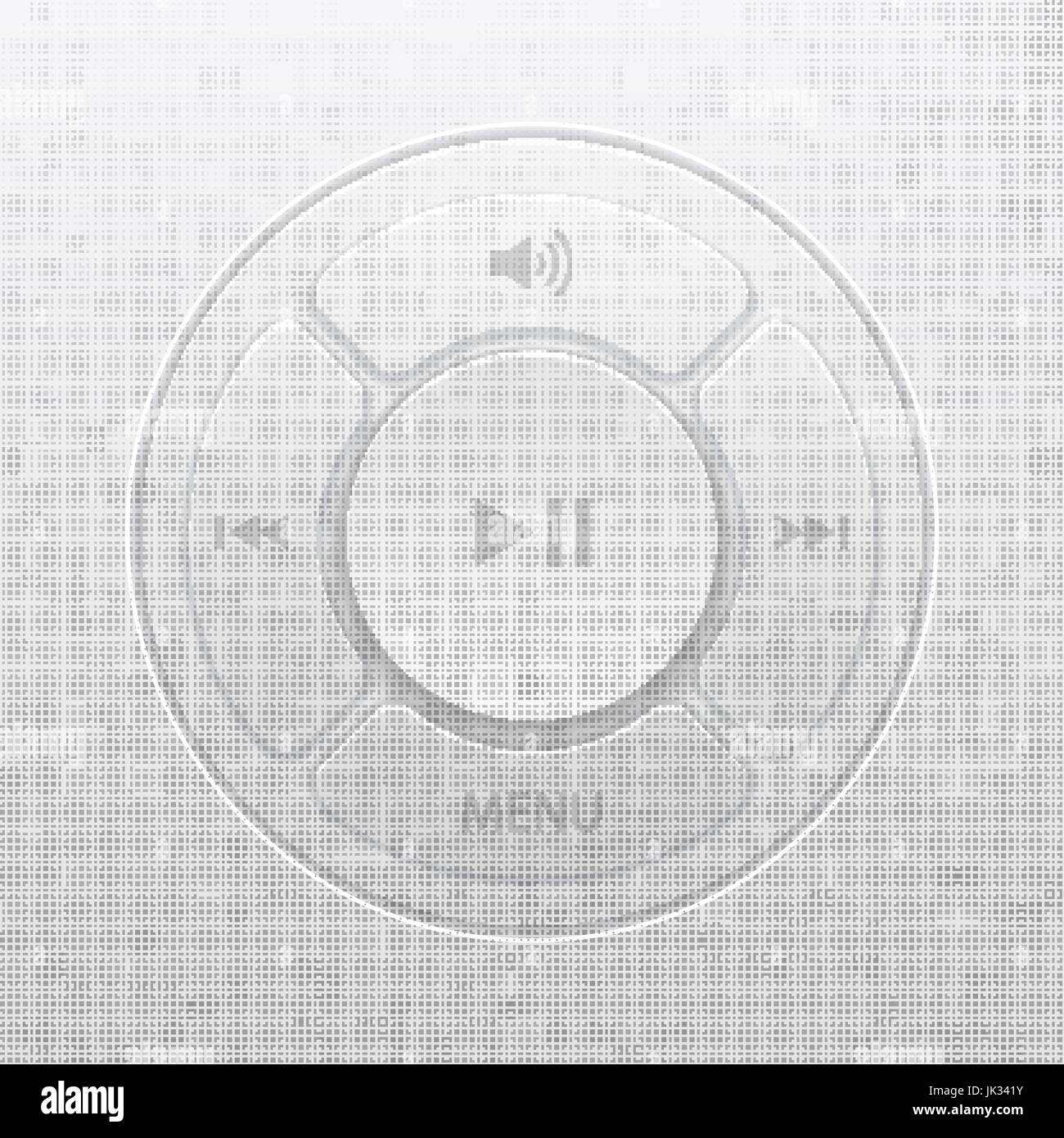 Vector interface design elements music player icons Stock Vector Image ...