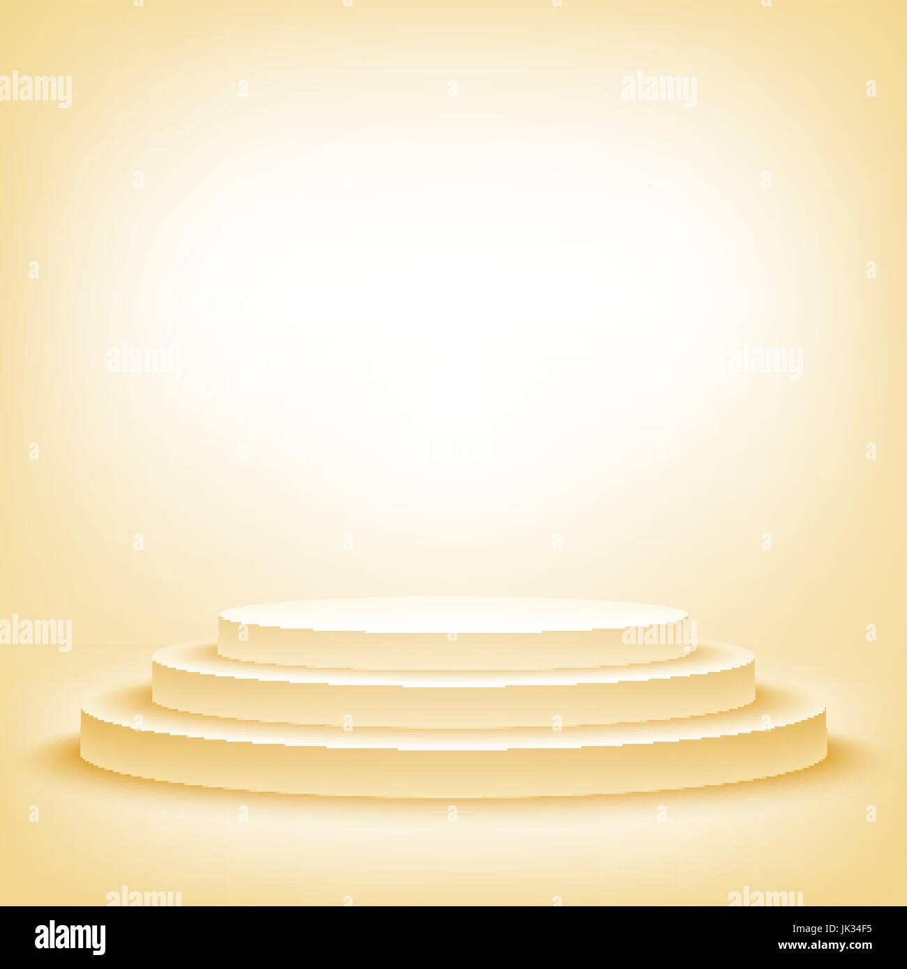 A 3d illustration of blank template layout of white empty musical ...