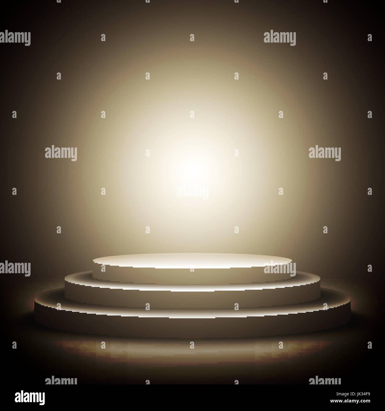 A 3d illustration of blank template layout of white empty musical ...