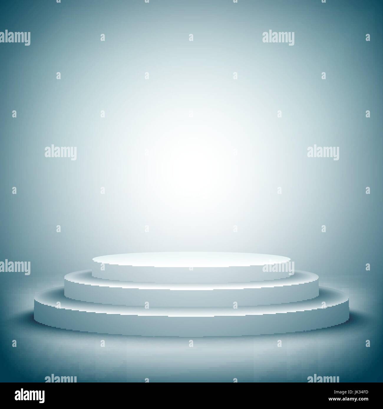 A 3d illustration of blank template layout of white empty musical ...