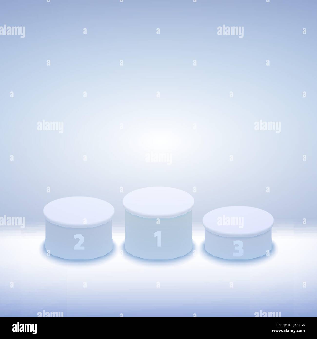 Winner podium with number on white - Vector best 3d Stock Vector Image ...