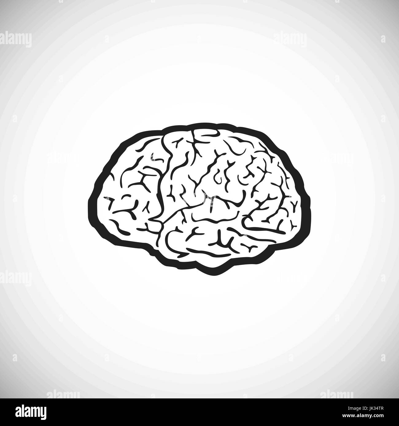 brain vector human symbol medicine illustration think, icon, mind Stock ...