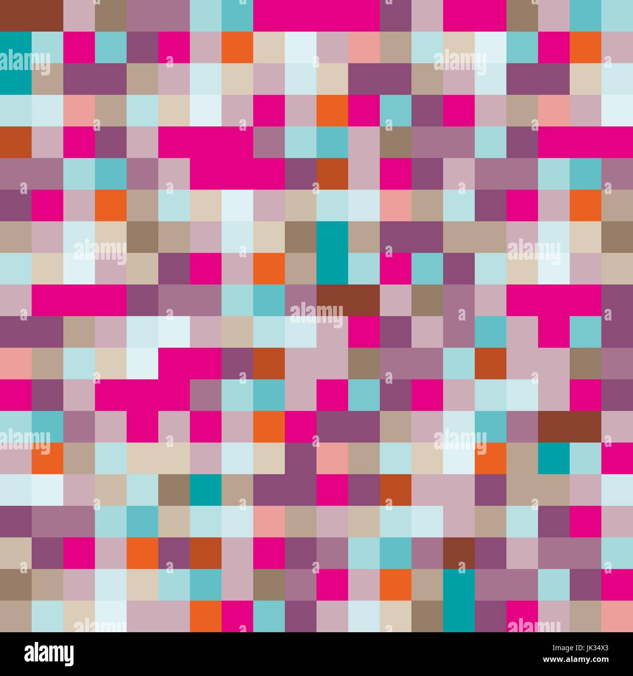 Pixel seamless pattern background design modern pink square green Stock ...